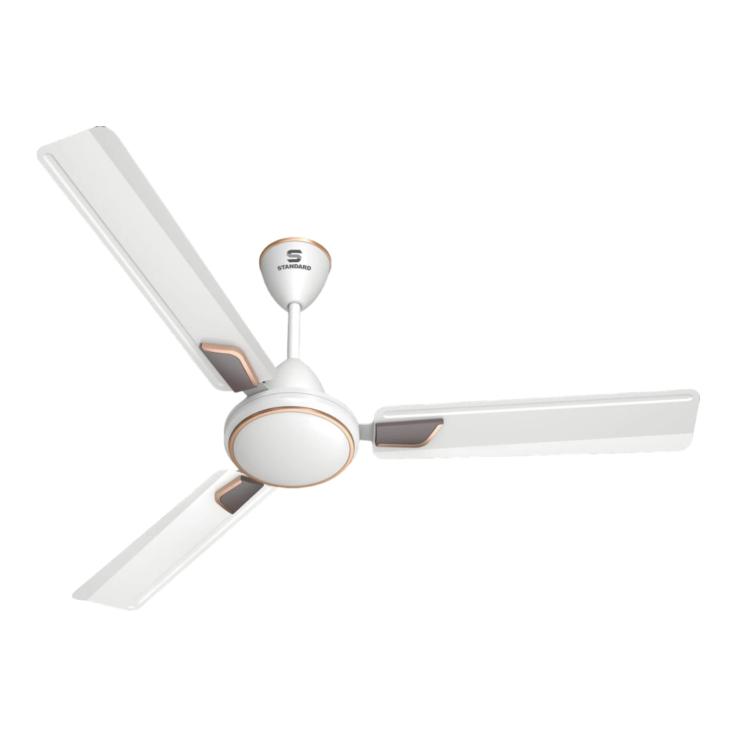 Standard Fan Glitzr Colour Bianco Pearl Brown 1200MM - WholesaleWatt