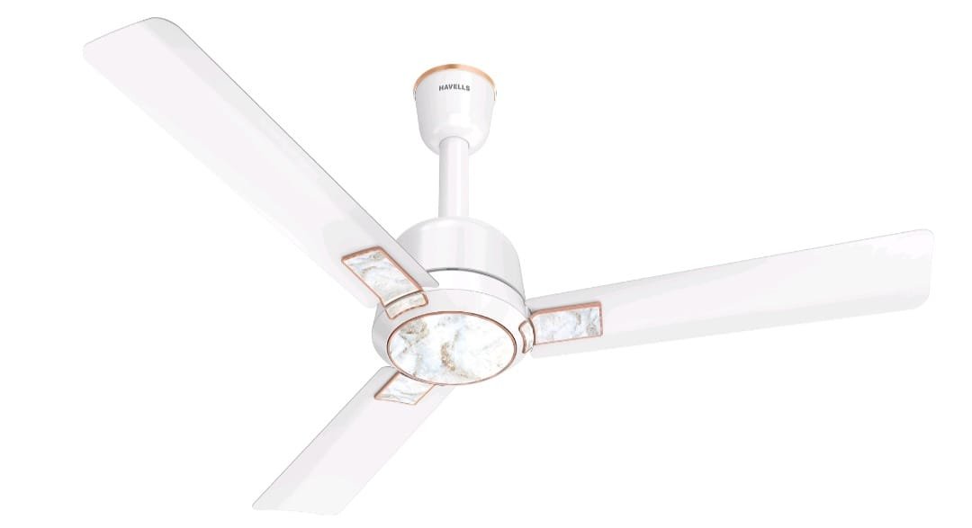 Havells Eva Pearl White Marble 1200 MM | 56 Watts | 350 Rpm | Air ...